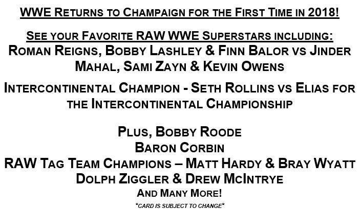 WWE LIVE | State Farm Center